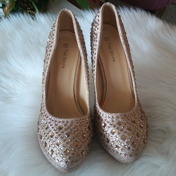 TOP Moda | Shoes | Top Moda High Heels Shoes Size 75 | Poshmark